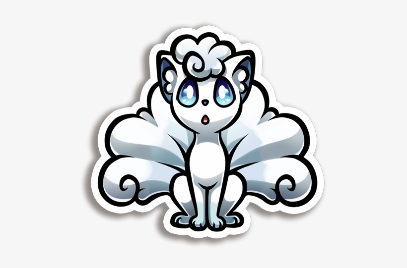 Alolan Vulpix Vinyl Sticker - Alola Transparent PNG - 500x500 - Free ...