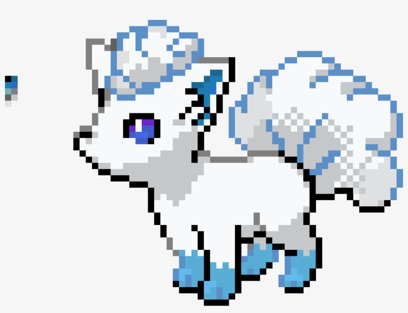 Alolan Vulpix Pixel Art Transparent PNG - 1537x1105 - Free Download on ...
