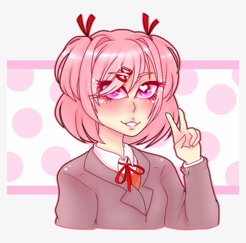 Ddlc - Natsuki - Drawing Transparent PNG - 774x1032 - Free Download on NicePNG