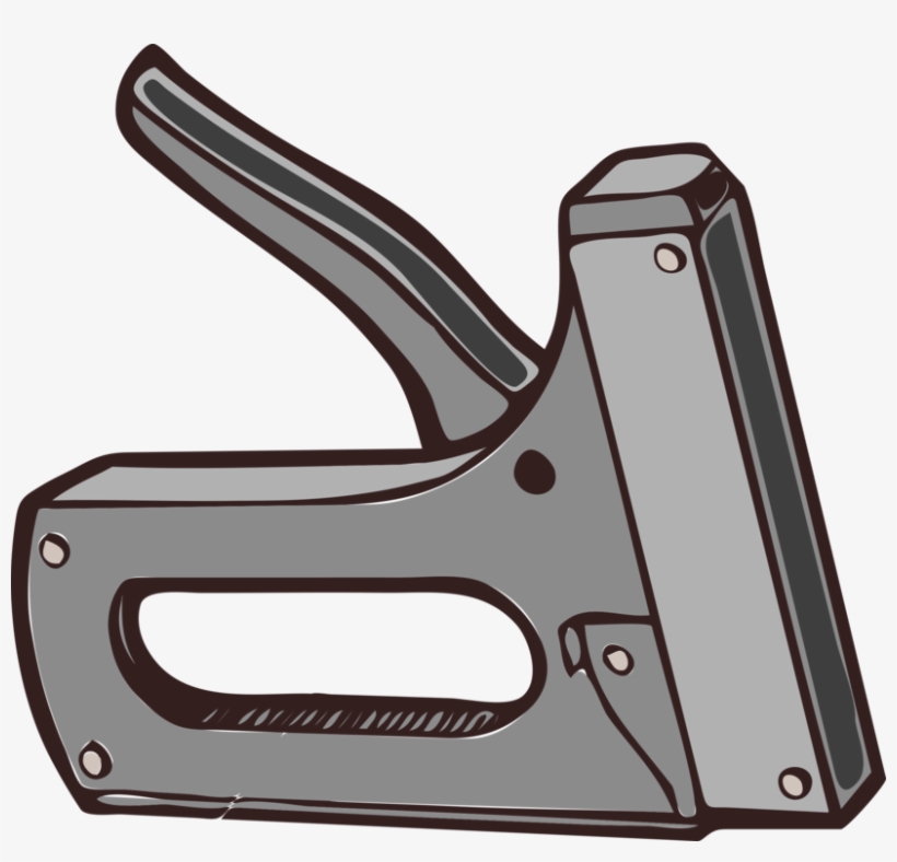 Stapler Drawing Fastener Staple Gun - Gun Tacker Vector Transparent PNG ...