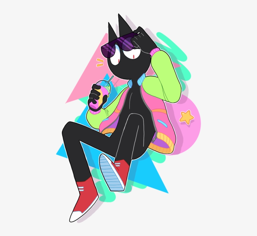 Baby Lets Kick It Old School 😎 - Pj Retrodile Transparent PNG - 500x702 ...