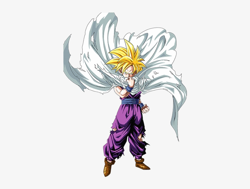 [view Image] - Super Saiyan Teen Gohan Transparent PNG - 426x568 - Free ...
