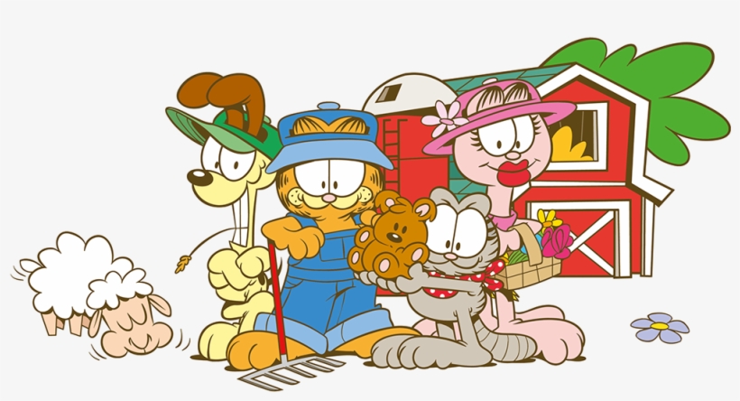 Garfield With Family - Garfield Family Transparent PNG - 1071x579 ...