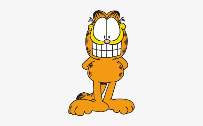 Garfield Characters Logo Vector - Happy Garfield Transparent PNG ...
