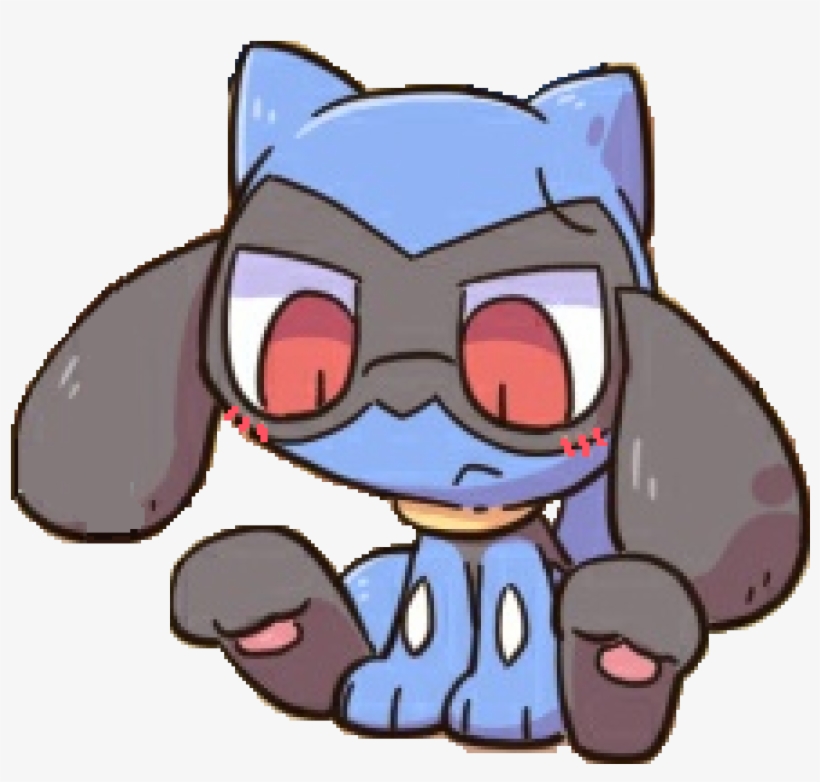 Blushing Riolu - Riolu Transparent PNG - 956x916 - Free Download on NicePNG