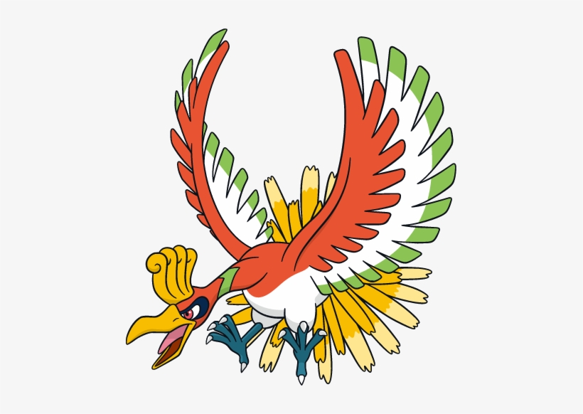 Ho-oh - Situated - Ho Oh Transparent PNG - 465x502 - Free Download on ...