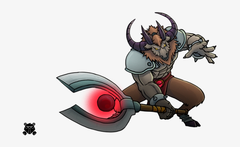 The Minotaur Is A Creature Trapped In The Labyrinth - Cartoon ...