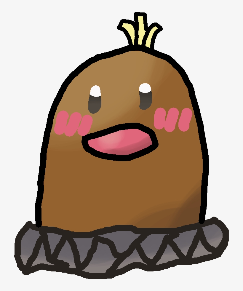 Diglett-chan - Illustration Transparent PNG - 1376x1250 - Free Download ...