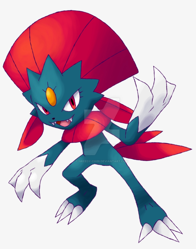 Weavileslash - Chibi Weavile Transparent PNG - 1024x1077 - Free ...