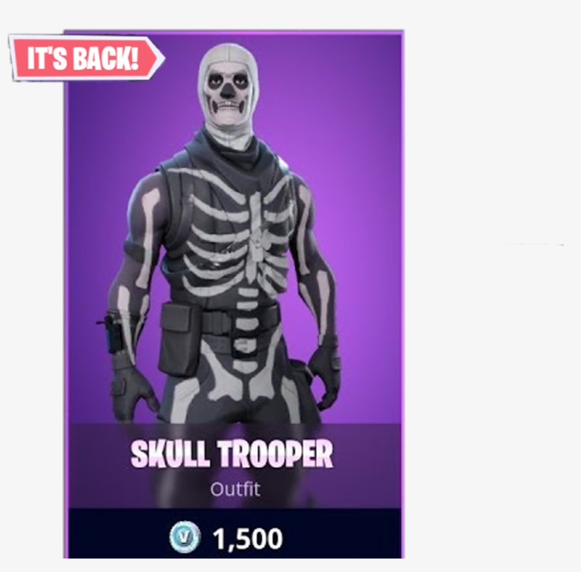 Share This - New Skull Trooper Fortnite Transparent PNG - 1827x1061 ...