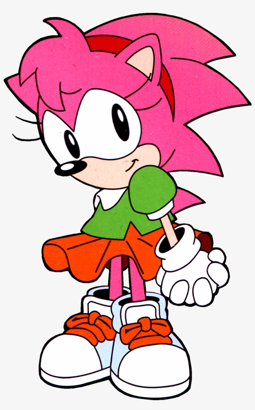 Classic Amy Rose - Rosy The Rascal And Amy Rose Transparent PNG ...