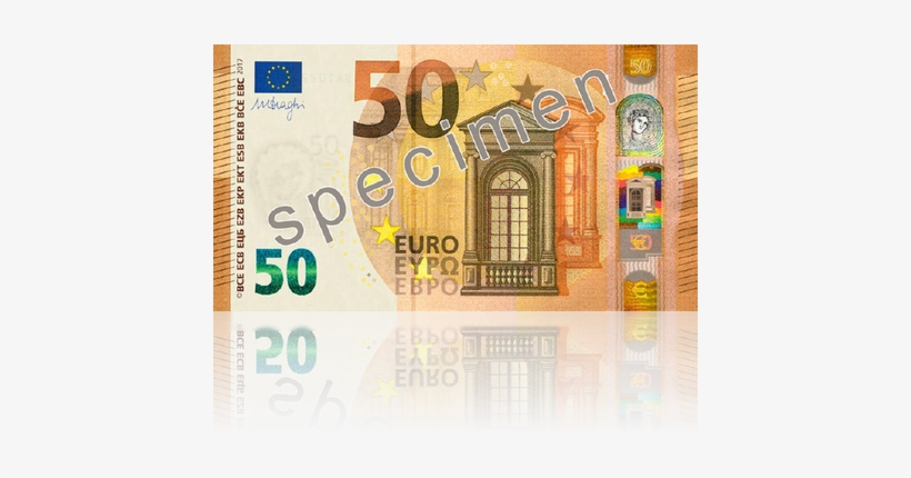 New 50 Euro Note Is Coming - 50 Euro New Bill Transparent PNG - 436x350 ...