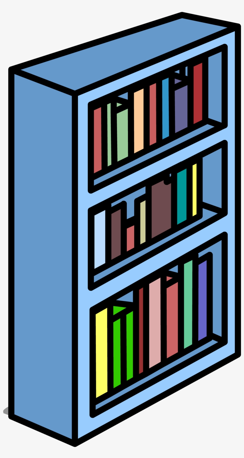 Blue Bookshelf Sprite - Bookcase Cilpart Transparent PNG - 1261x2304 ...