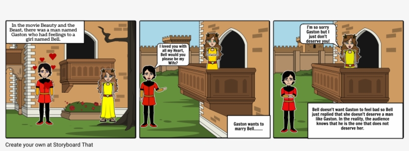 Verbal Irony-beauty And The Beast - Cartoon Transparent PNG - 1164x385 ...