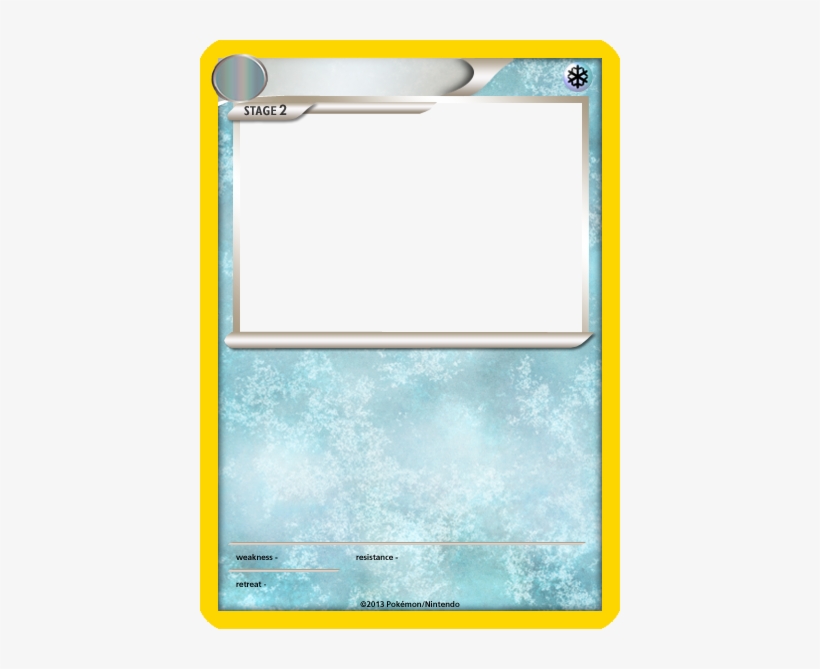 Download Pokemon Blank Card Template 192119 Water Type Pokemon Card 