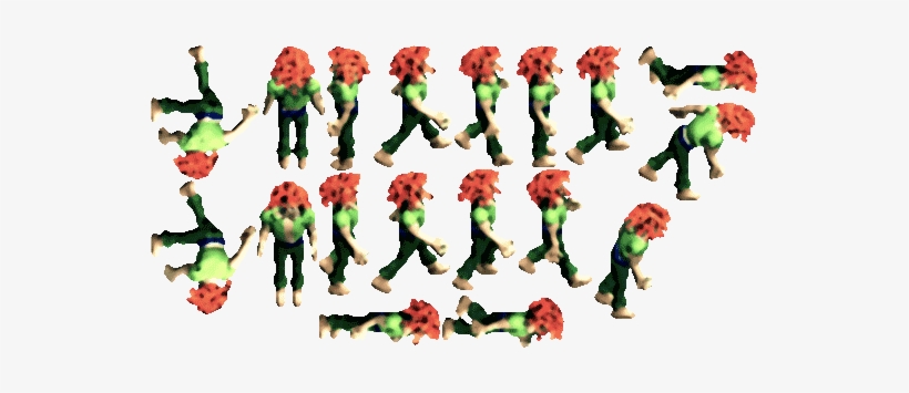 An Optimized Spritesheet - Sprite Sheet Running .png Transparent PNG ...