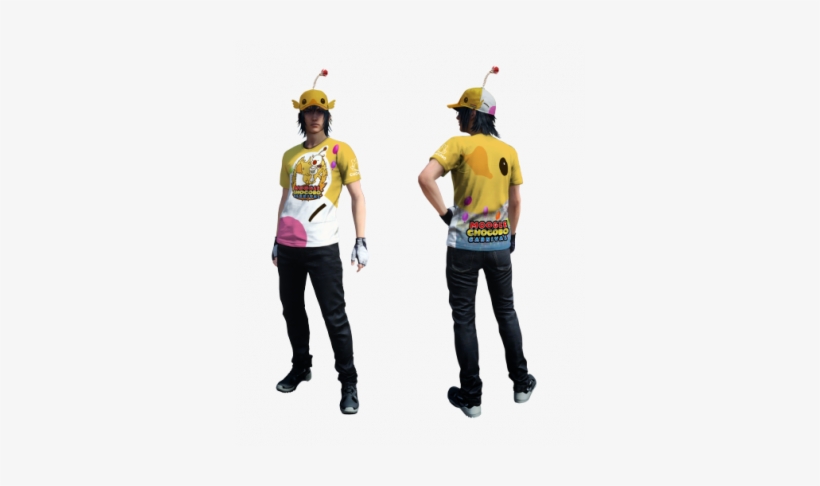 Choco-mog Tee Shirt - Moogle Chocobo Carnival Shirt Transparent PNG ...