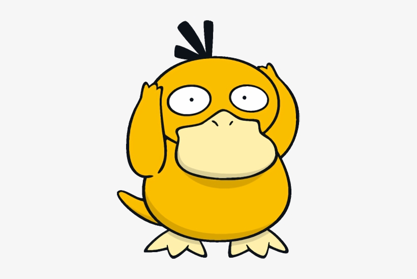 Psyduck From The Official Artwork Set For - Psyduck Png Transparent PNG ...