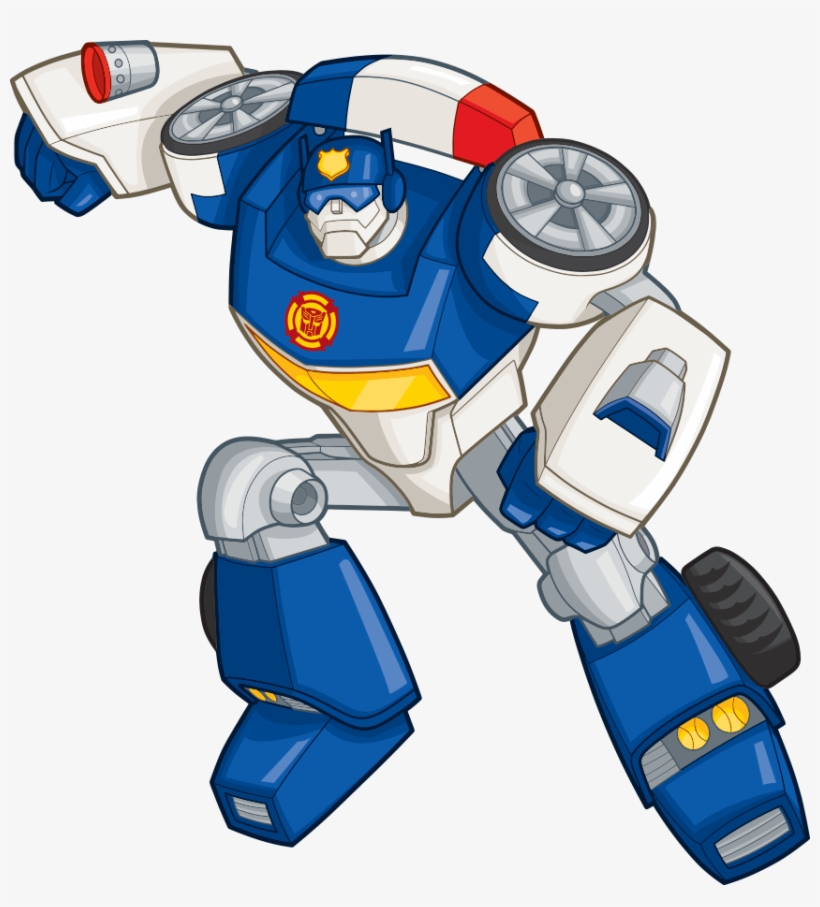 Chase Clipart Transparent - Transformers: Rescue Bots: Meet Chase The ...