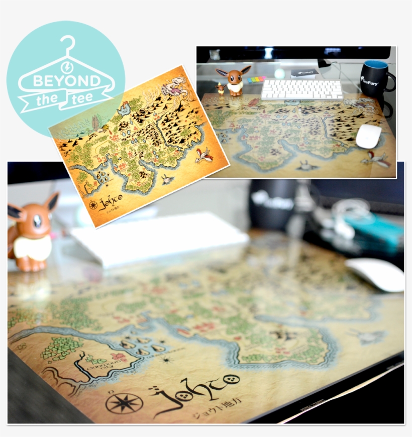 Diy Poster Desk Featuring Johto By Melee Ninja - Johto Map Canvas Print ...
