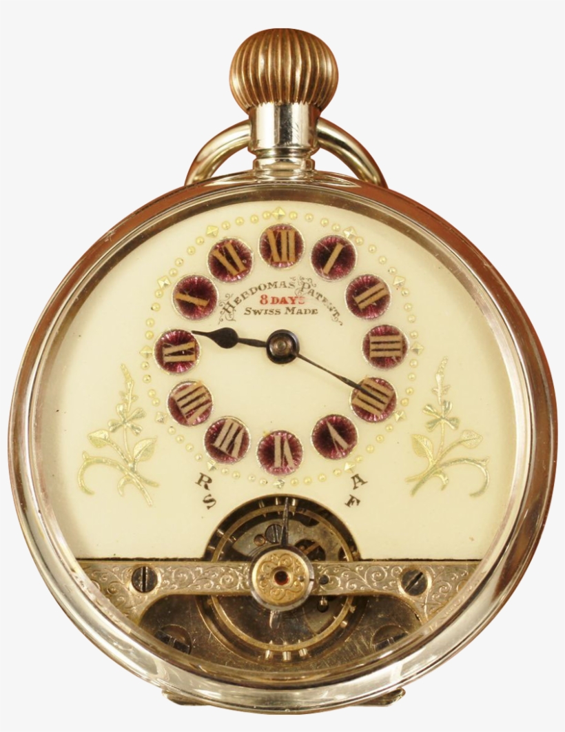 Vintage Watch Png - Schild & Cie Hebdomas Pocket Watch Circa 1916 To ...
