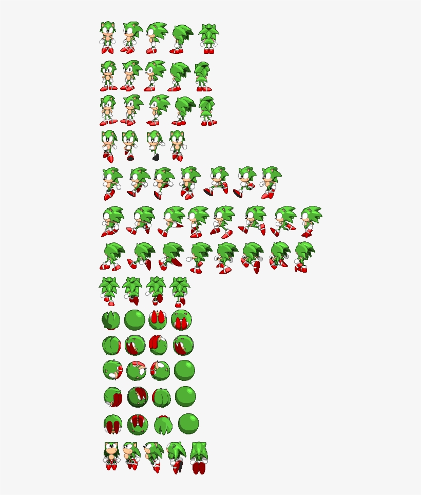 Download *sonic Sprites By Ssntails* - Sonic Oc Sprite - HD Transparent ...