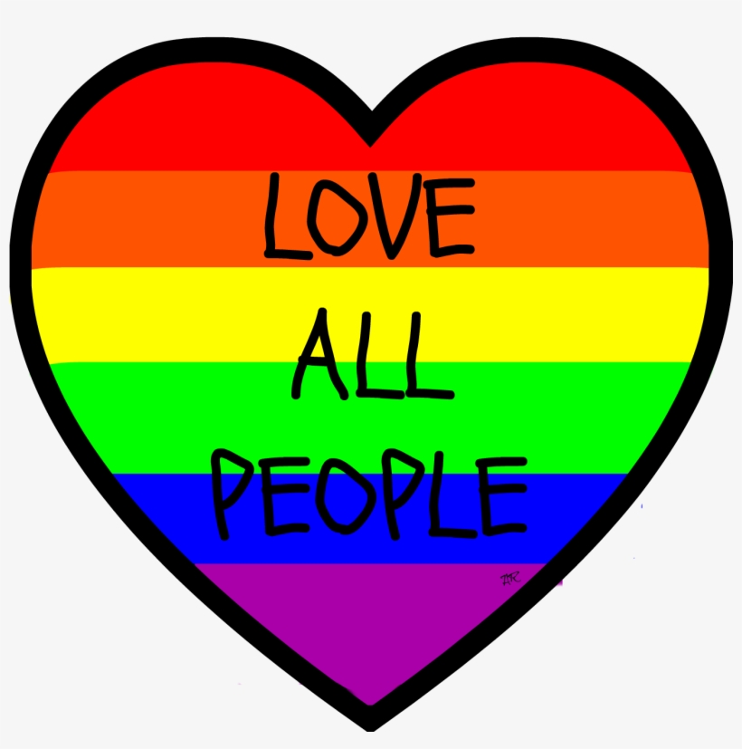 Loveallpeopleprint Thumb - Spread Love Not Hate Png Transparent PNG ...