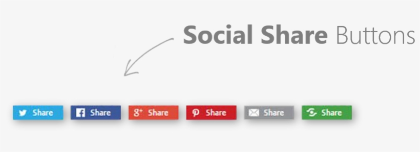 Add Social Share Buttons - Social Media Transparent PNG - 851x252 - Free Download on NicePNG