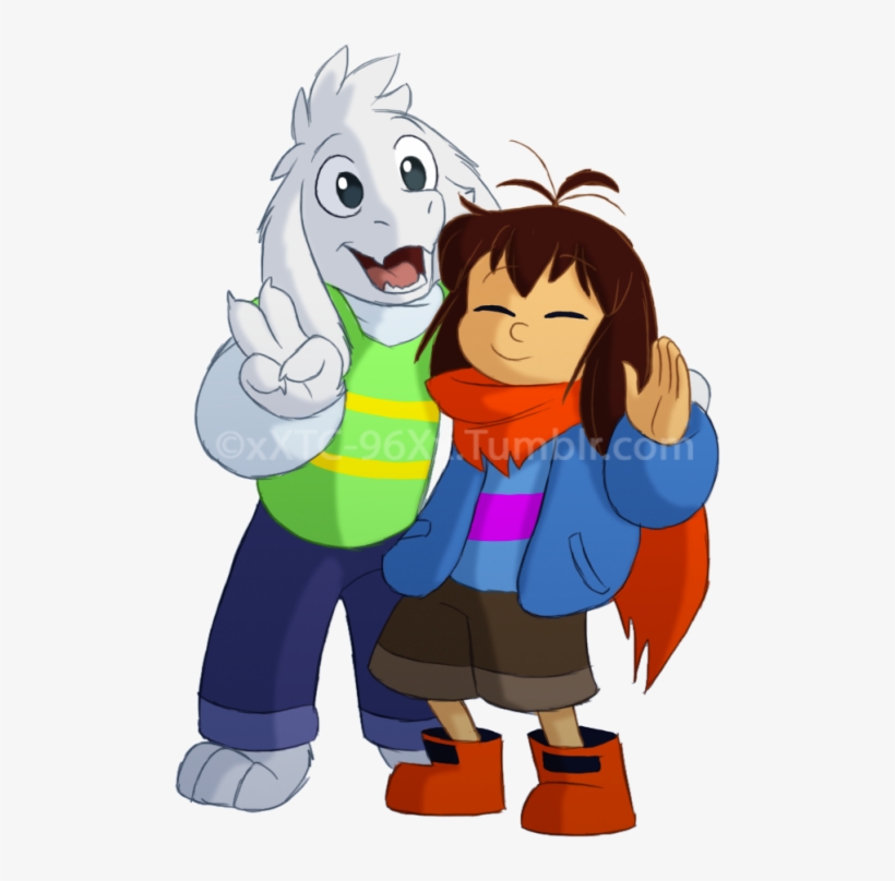 Decided To Add A Third Picture To An Older Drawing - Endertale Frisk ...