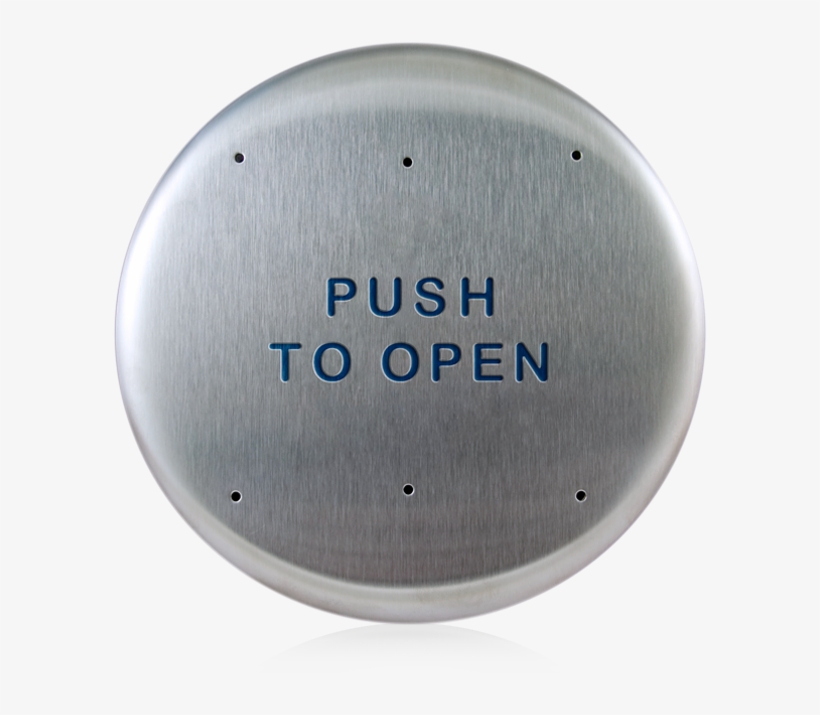 Bea 6" Round Stainless Steel Push Plate Switch Assembly Transparent PNG ...