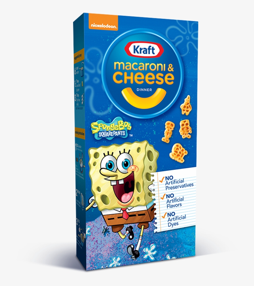 Download Kraft Macaroni & Cheese Dinner Spongebob Squarepants - HD ...