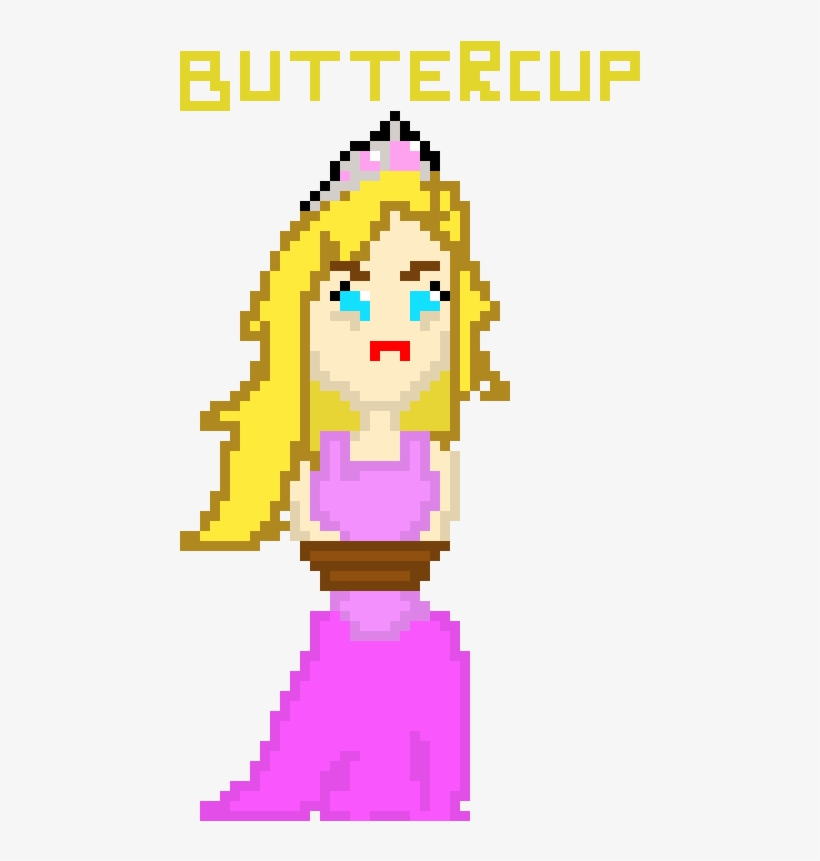 Princess Buttercup - Pixel Art Transparent PNG - 550x810 - Free ...