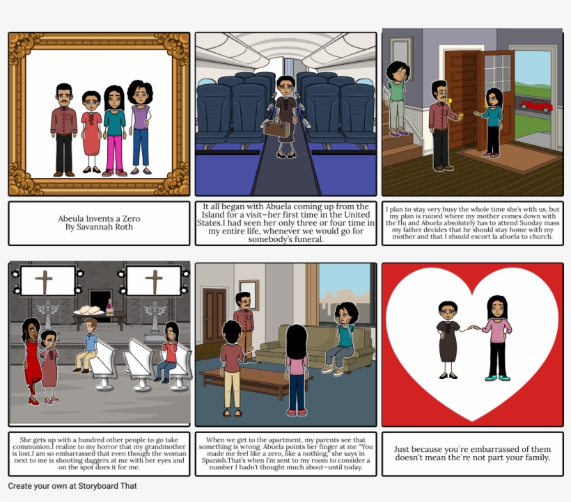 Abuela Invents The Zero - Abuela Invents The Zero Storyboard ...