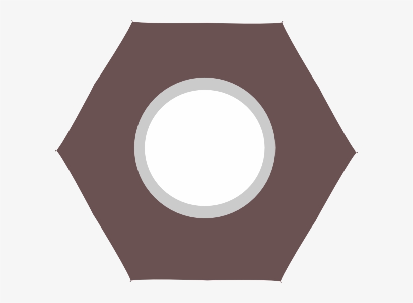 Picture Freeuse Nut Clip Art At Clker Com Vector - Hex Nut With ...