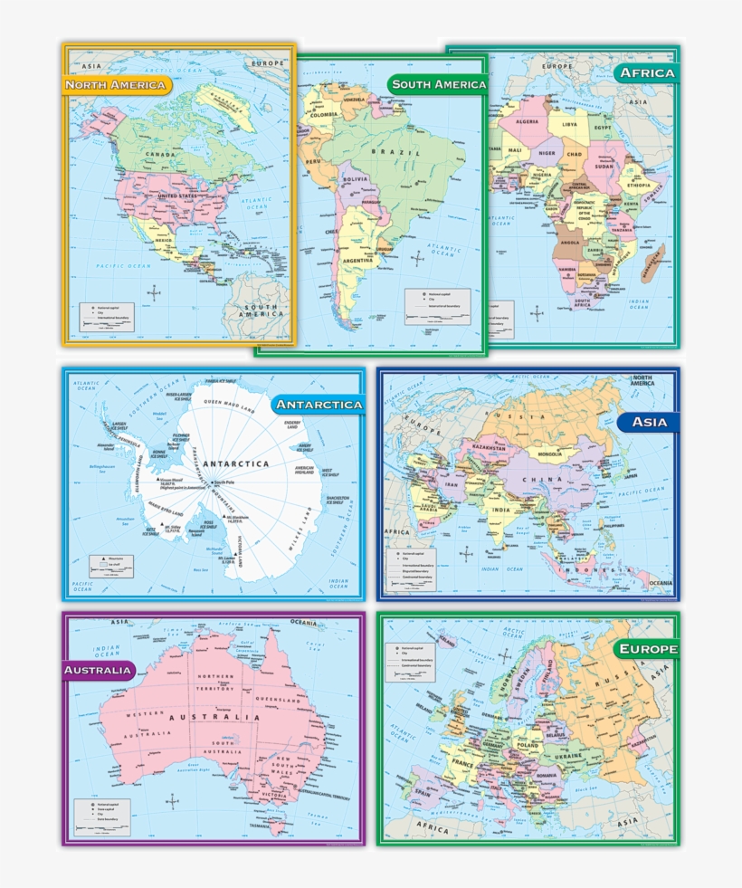 Tcr9899 Continents Charts Set Image - Teacher Created Resources ...