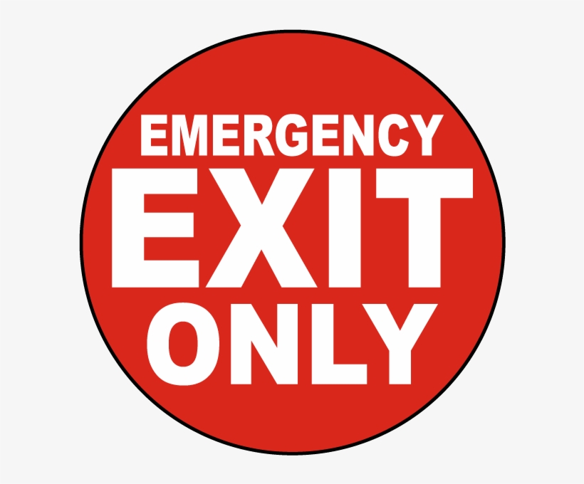 Exit Sign Png Red