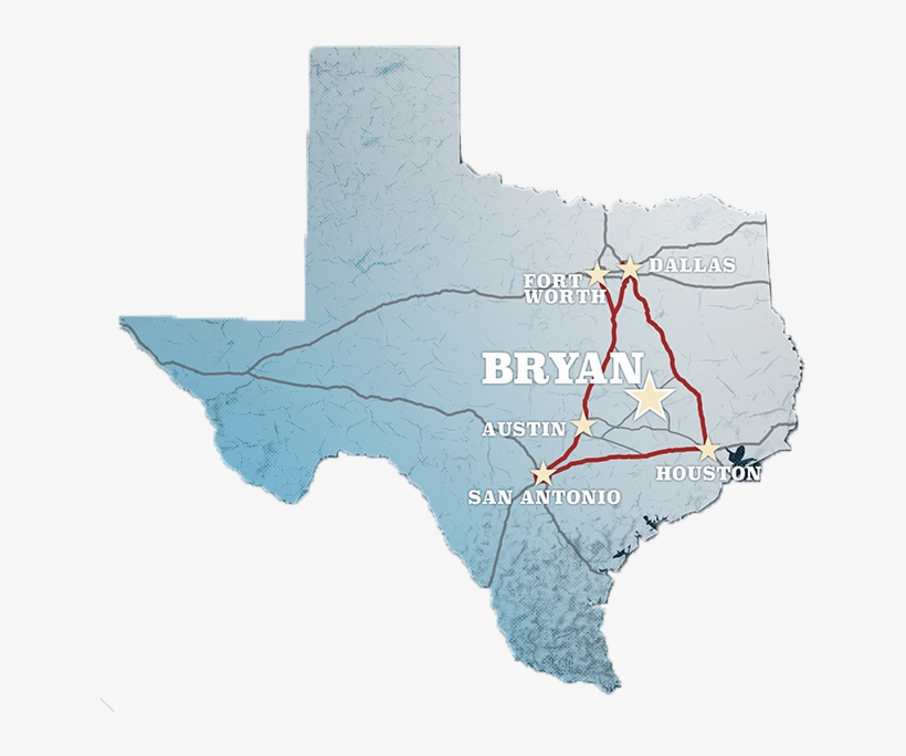 Download Map Of Texas - Lake Bryan Texas Map - HD Transparent PNG ...