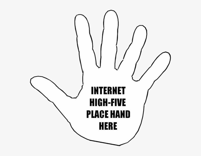 High Five Clipart Black And White Free