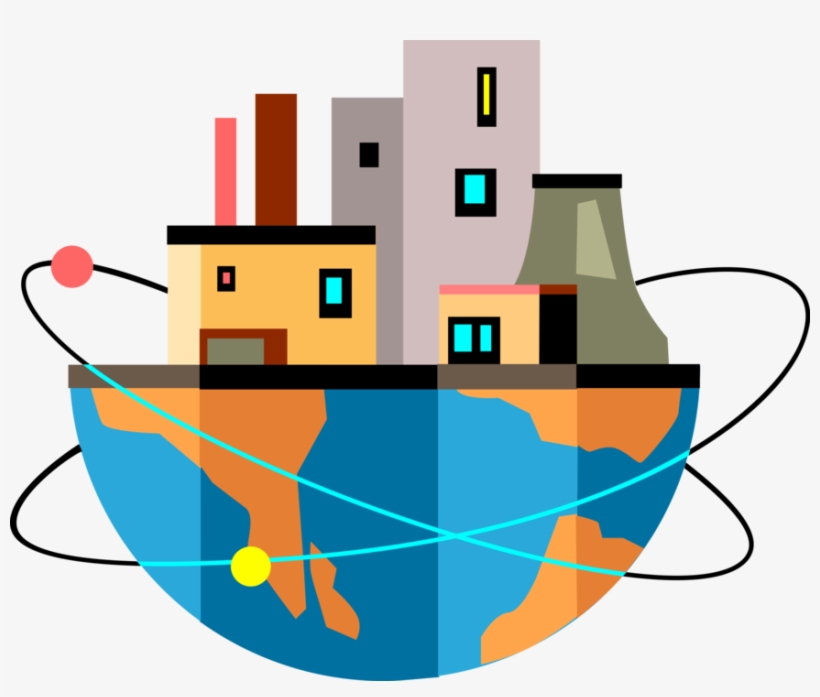 Vector Illustration Of Atomic Energy Nuclear Power Transparent PNG ...