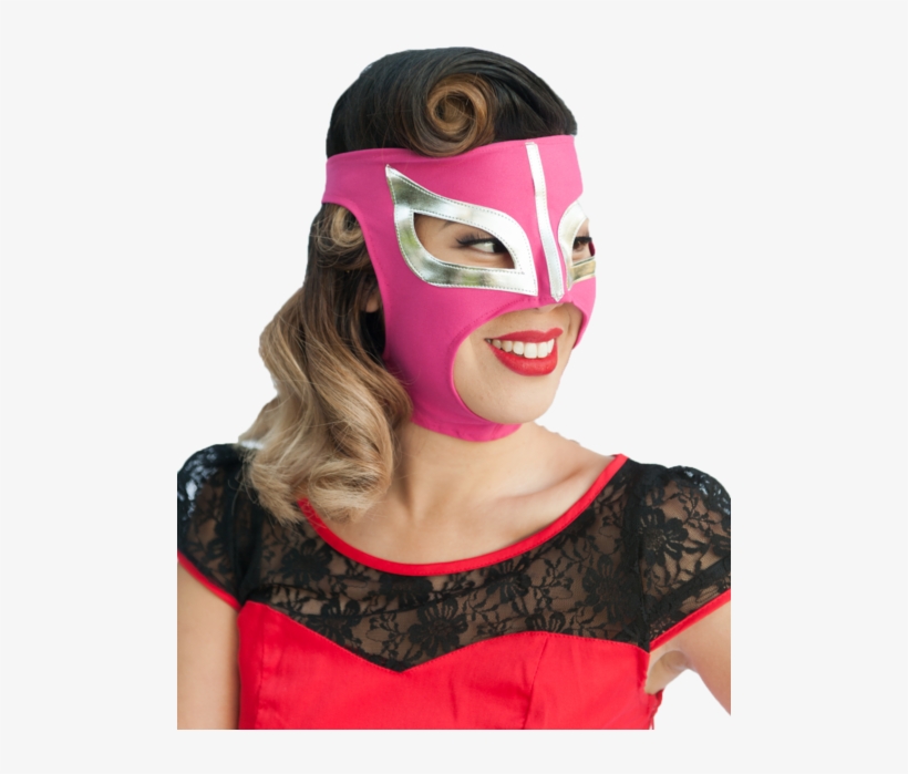 Penelope Pink Lucha Libre Mask - Red Lucha Libre Mask Transparent PNG ...