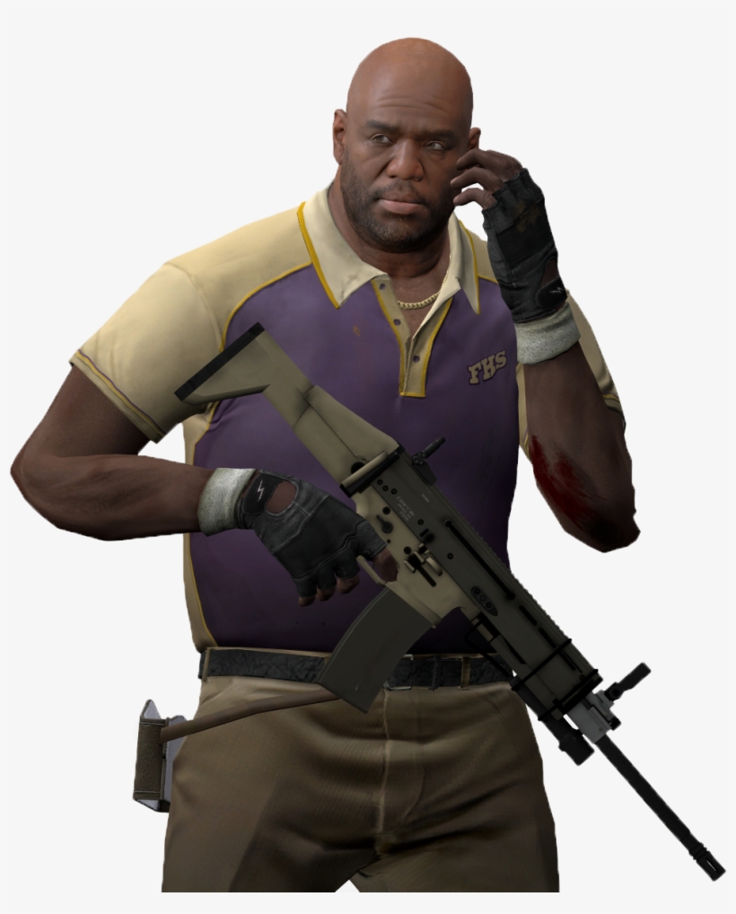 Image Result For Coach - Left 4 Dead Png Transparent PNG - 1008x1200 ...
