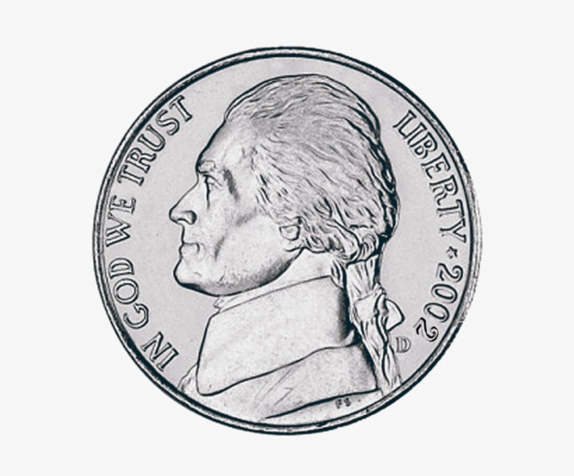 Nickel Front And Back Clipart