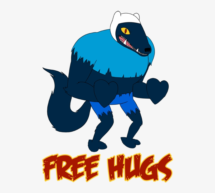 Adventure Time Hug Wolf Gif