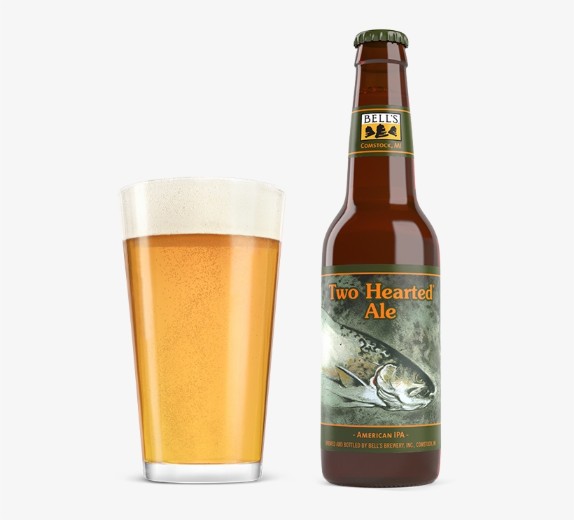 Two Hearted Ale - Bells Two Hearted Ale Bottle Transparent PNG ...