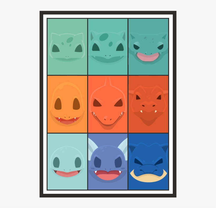 Download Starter Pokemon Vector Minimalist - HD Transparent PNG ...