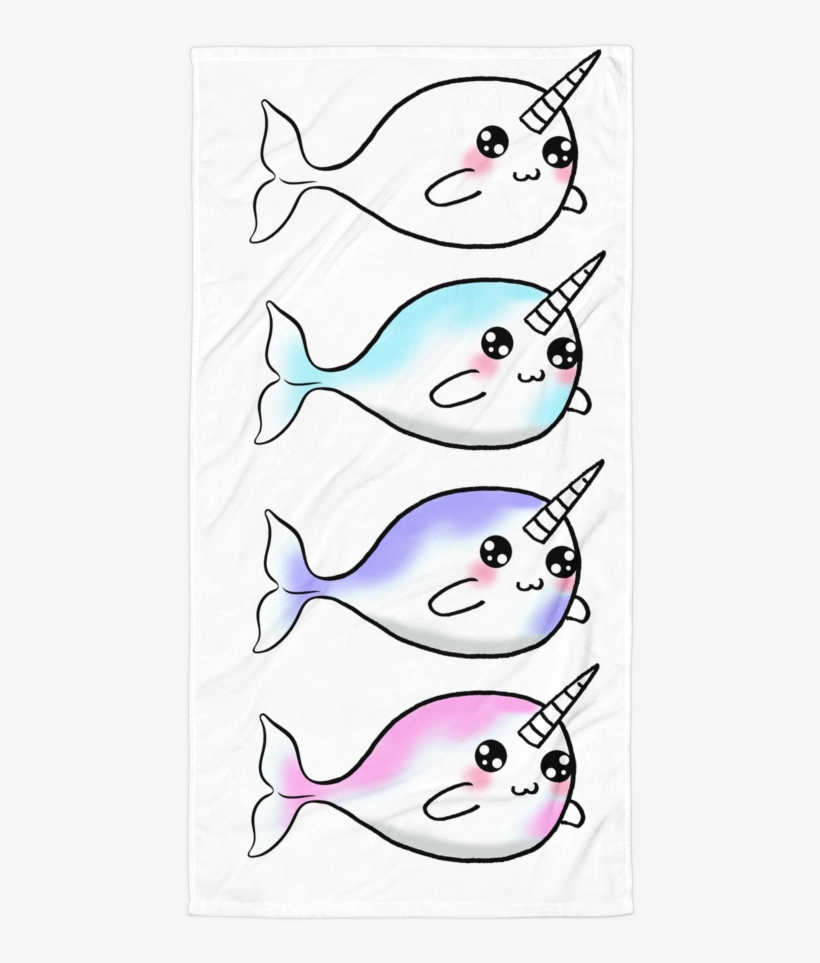 Derpy Narwhal Quad Towel - Iphone Transparent PNG - 1000x1000 - Free ...