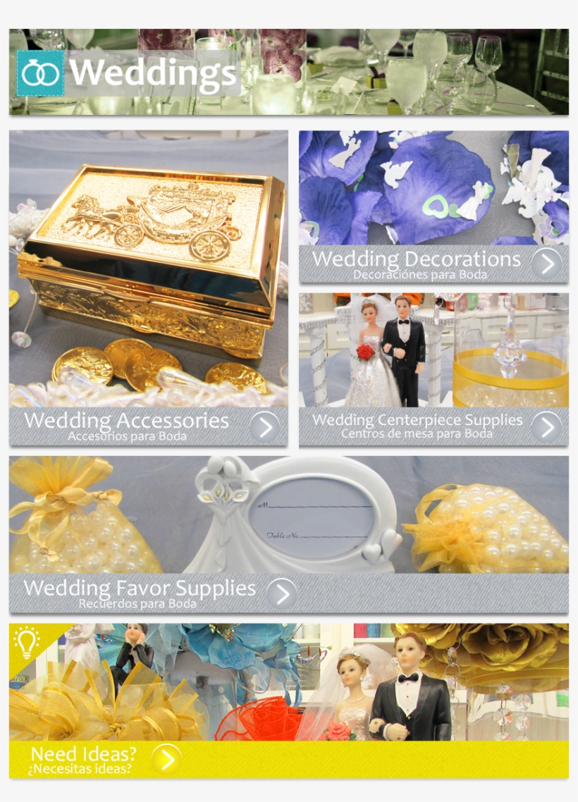 Recuerdos De Boda - Centro De Mesa O Recuerdo Para Boda Transparent PNG ...