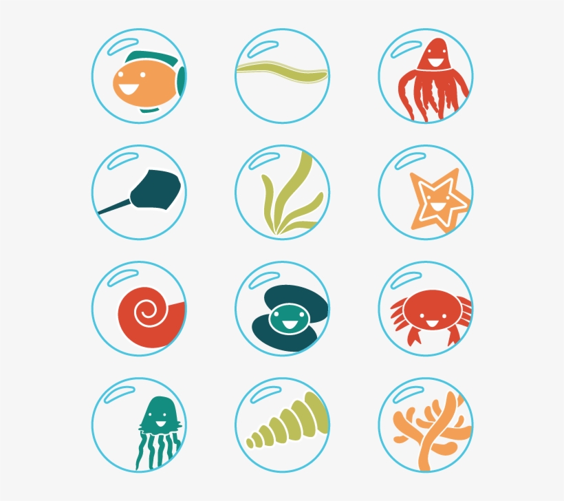 Under The Sea Icon Set Transparent PNG - 600x702 - Free Download on NicePNG