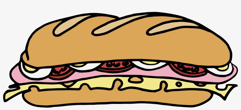 Sandwich Clipart - Sub Sandwich Clip Art Transparent PNG - 1969x818 ...