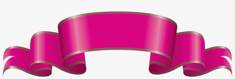 Pink Banner Png Download - Png Decorative Banner Transparent PNG ...